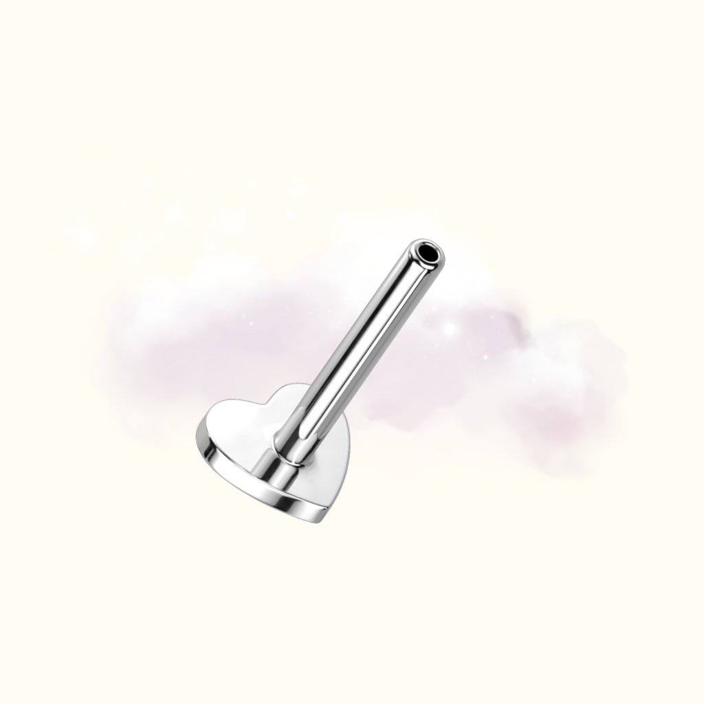 Heart Flat Back Base - Silver – The Happy Ears Club